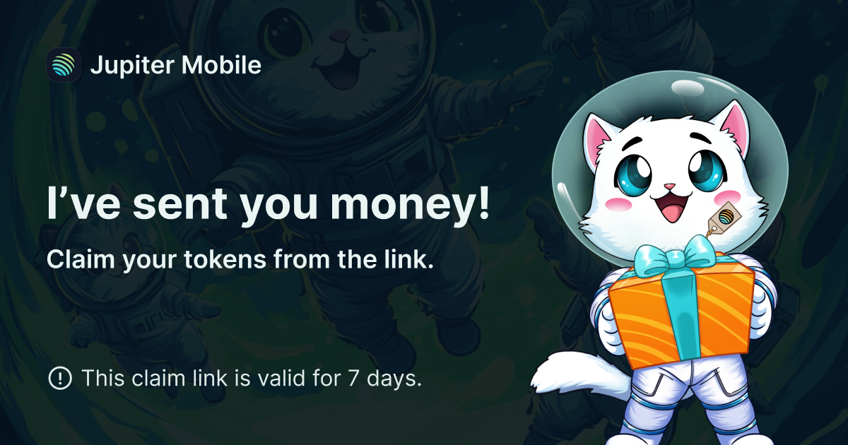 I've sent you money! | Jupiter